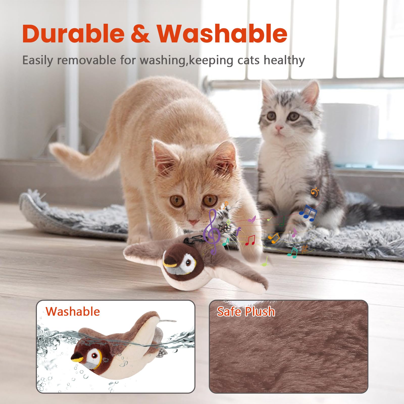 Snapklik.com : Putyhet Flying Bird Cat Toys For Indoor Cats