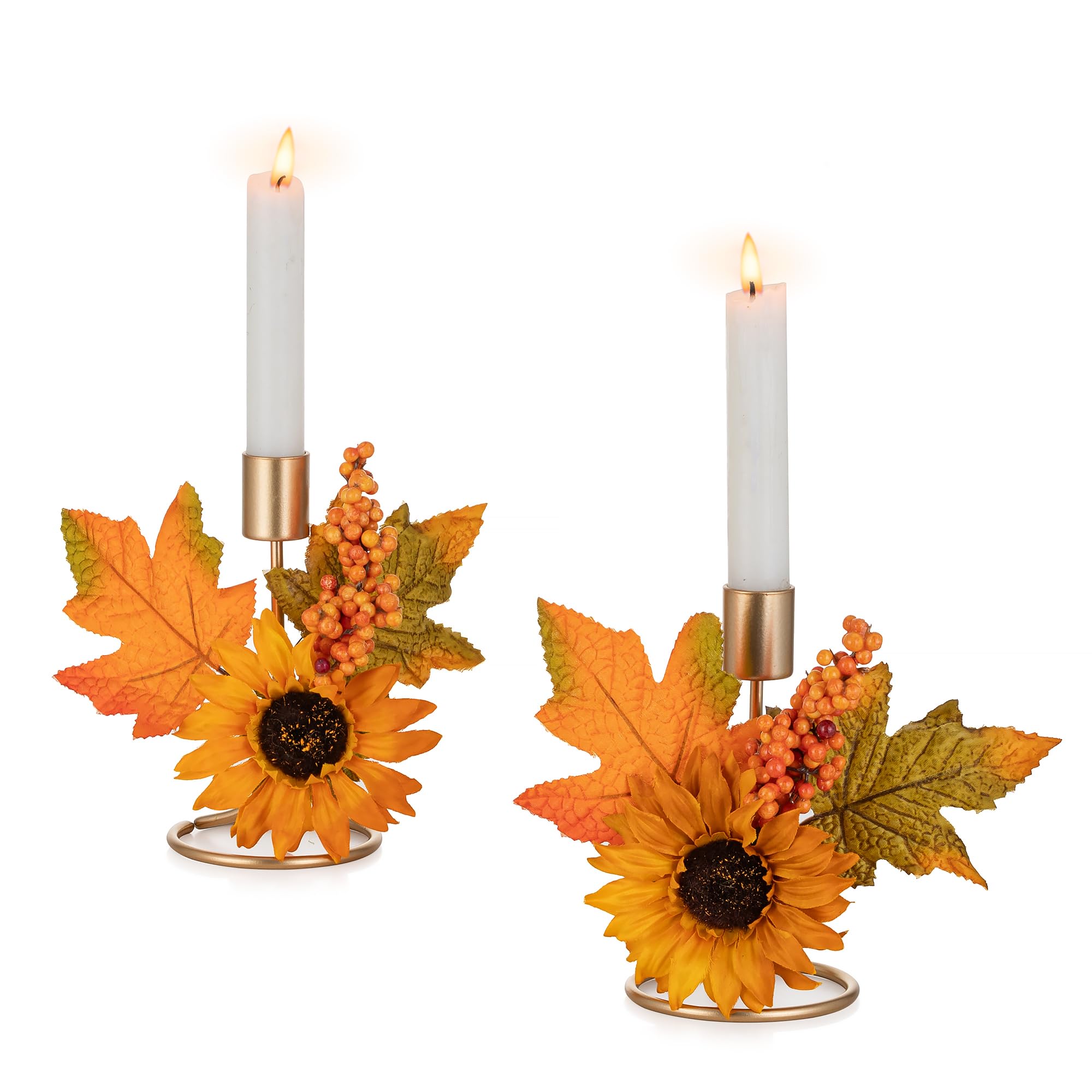 Amazon.com: Romadedi Fall Candle Holder for Thanksgiving: Candlestick ...