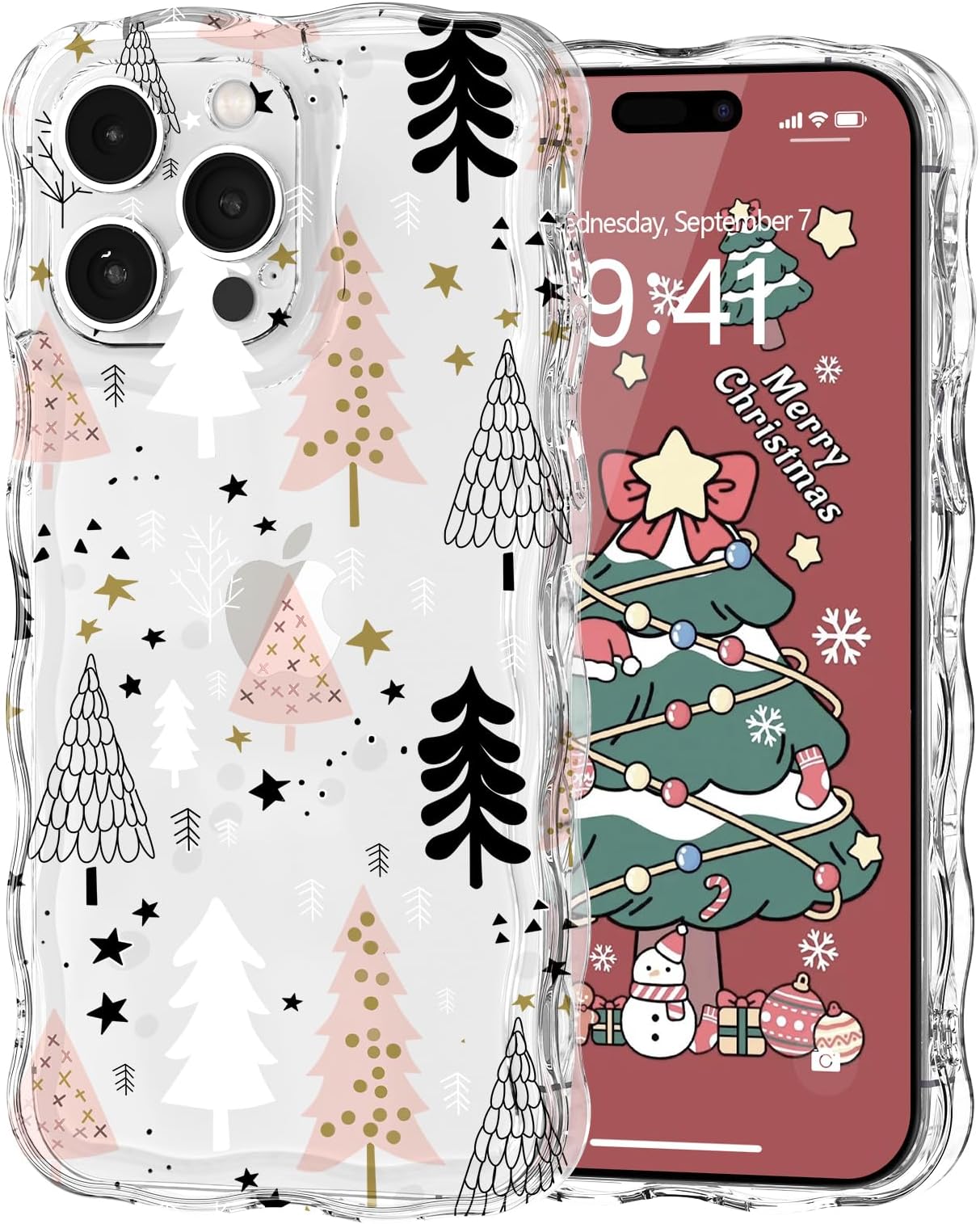 Amazon.com: iPhone 14 Pro Preppy Pink Christmas Nutcracker Print Case ...