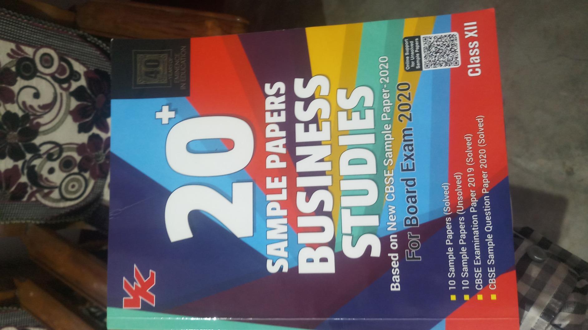 Xam Idea 20 Plus Cbse Sample Papers Business Studies Class 12 For 2020 Exam : Xamidea Editorial ...