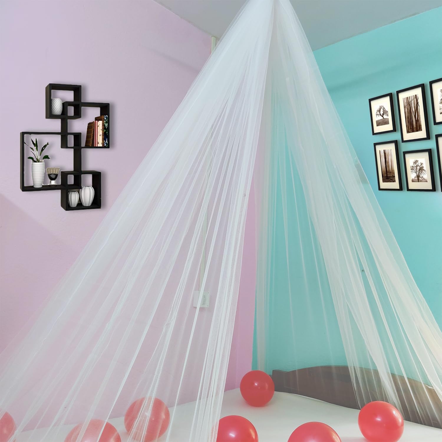 1iAM White Decoration Net - 1pc Transparent, 5x1.5m Large, Reusable ...