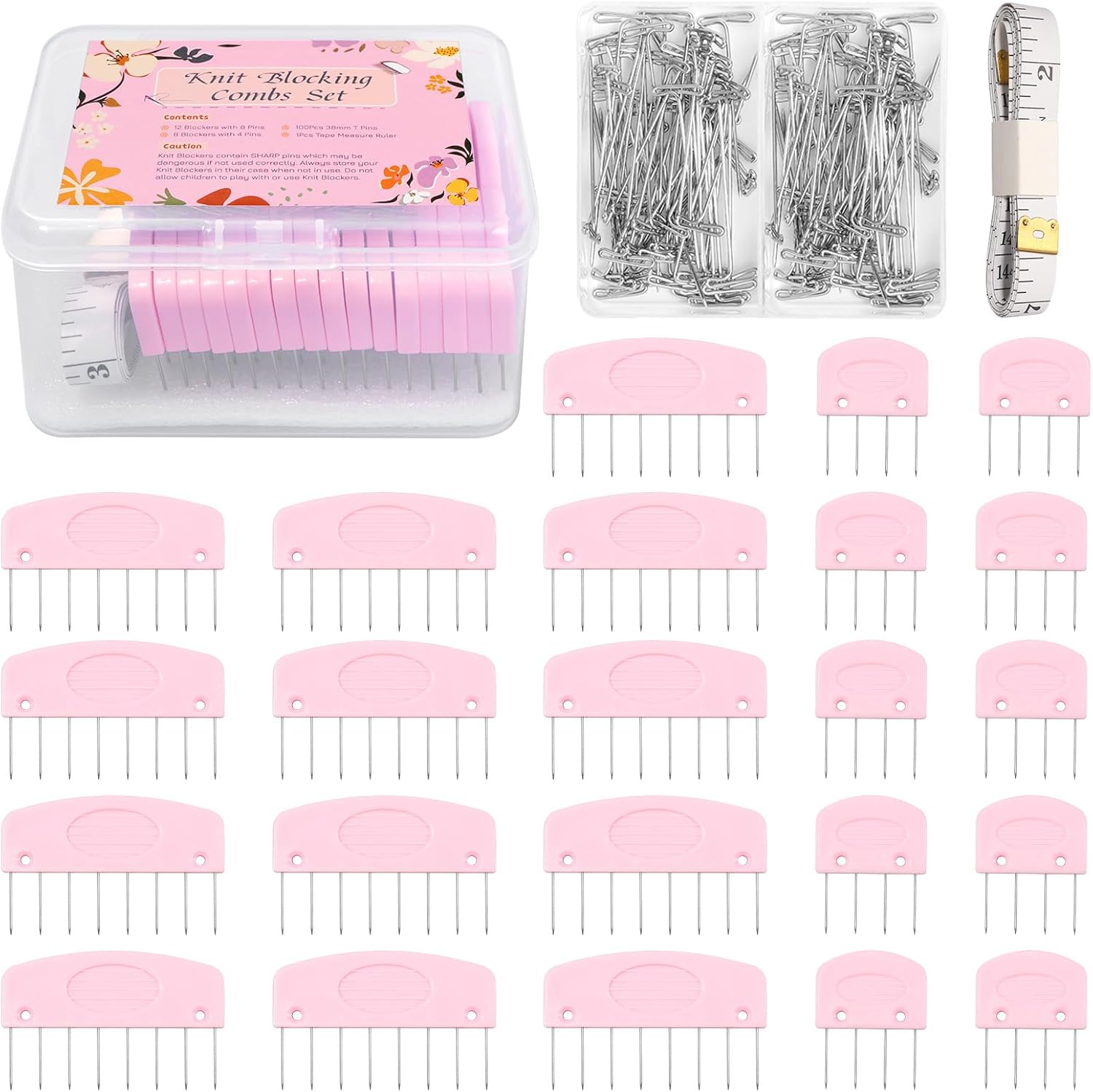 Amazon.com: Knit Blocking Combs Pins, 20 Pcs Knit Blocking Combs for ...