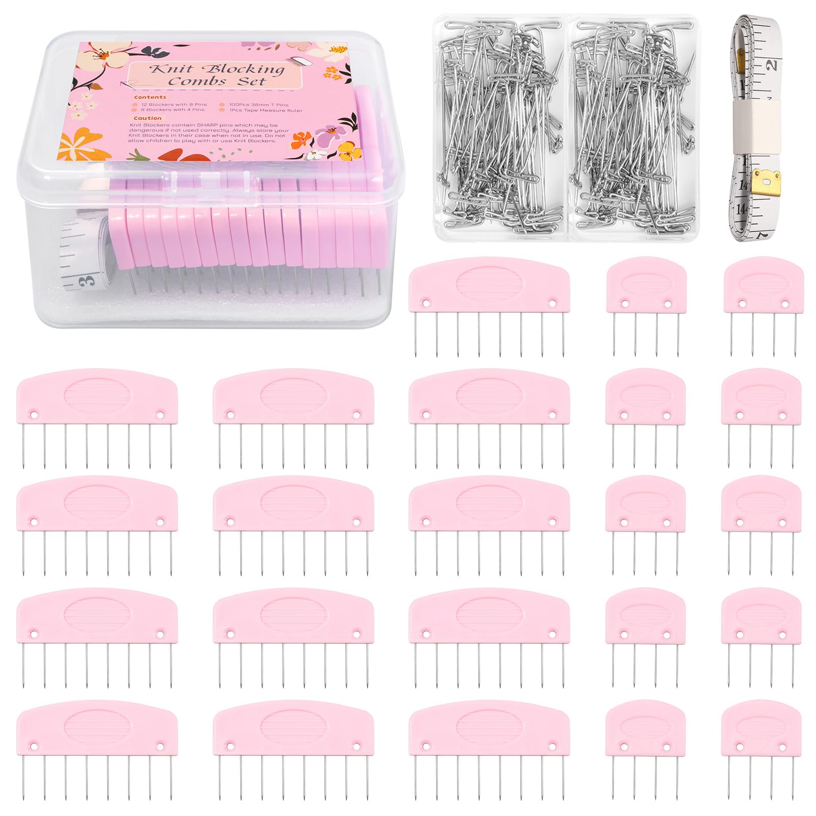 Amazon.com: Knit Blocking Combs Pins, 20 Pcs Knit Blocking Combs for ...