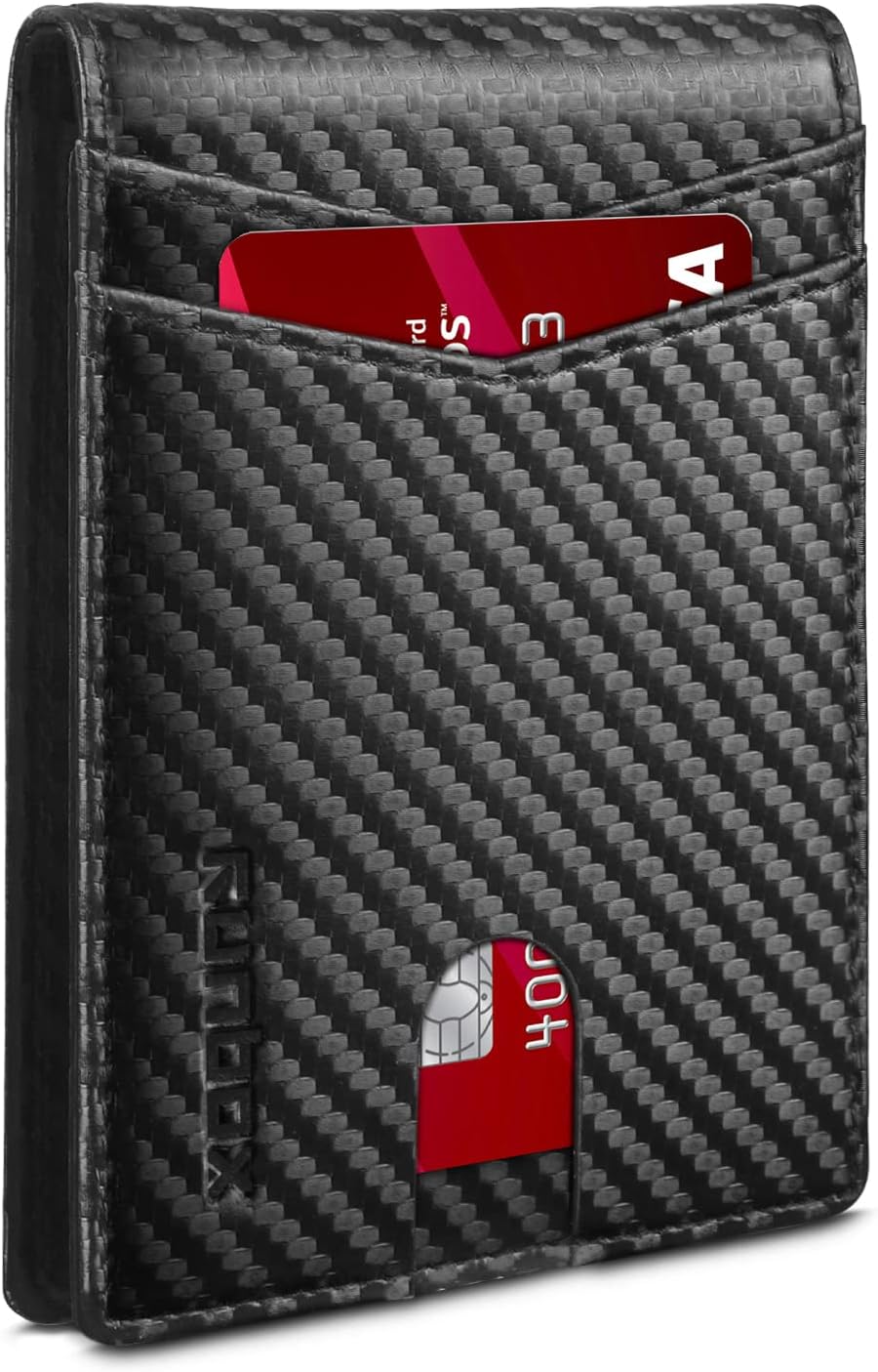 Amazon.com: RUNBOX Slim Wallets for Men with RFID Blocking & Minimalist ...