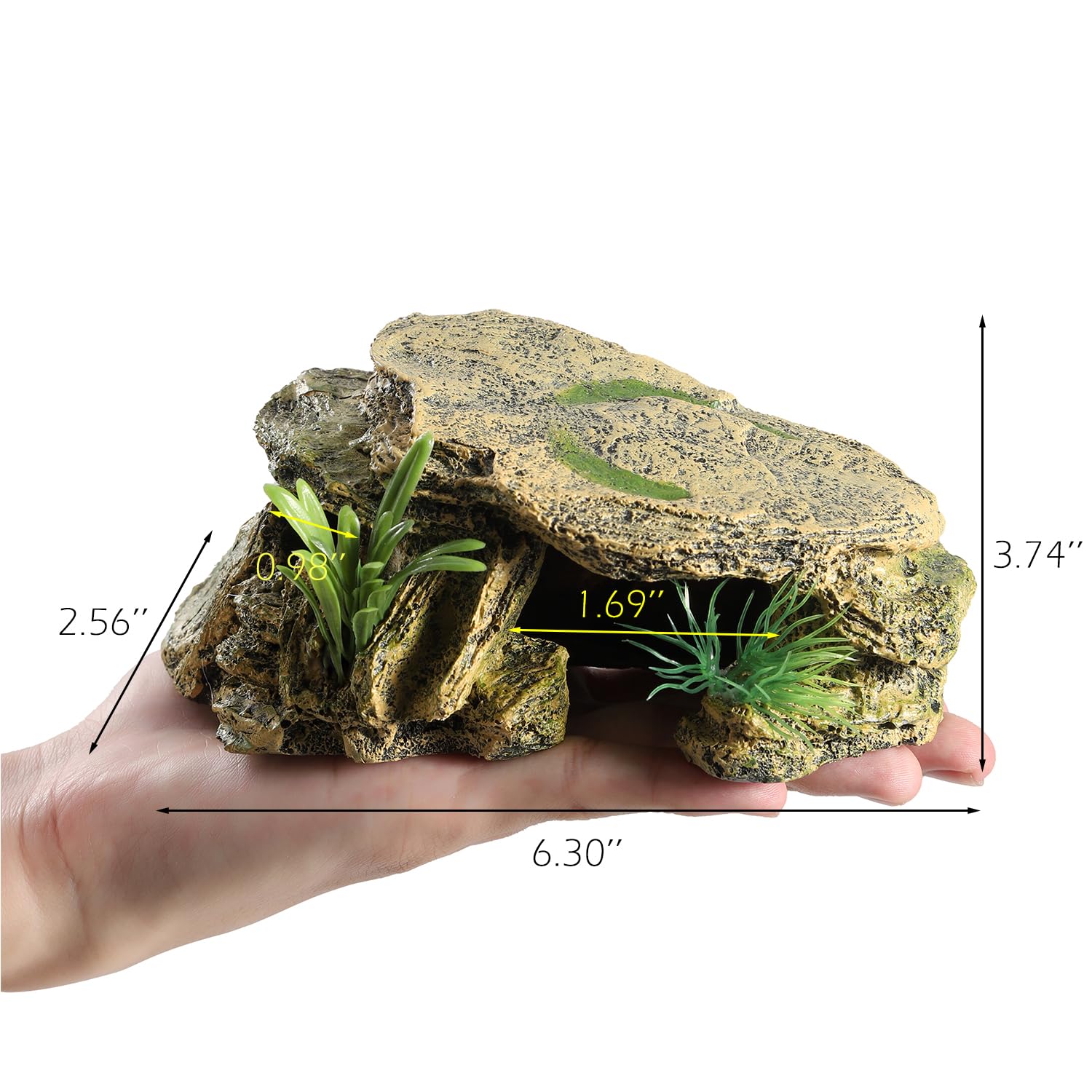 Snapklik.com : Leopard Gecko Hide Reptile Hides Resin Reptile Basking ...