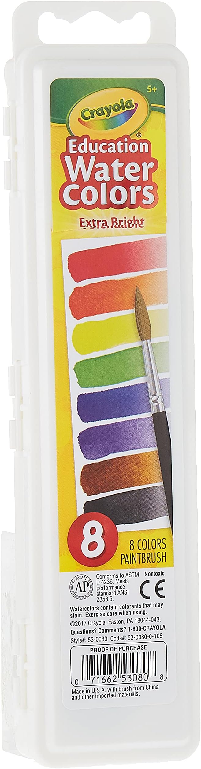 Amazon.com: Crayola Products - Crayola - Washable Watercolor Paint, 16 ...