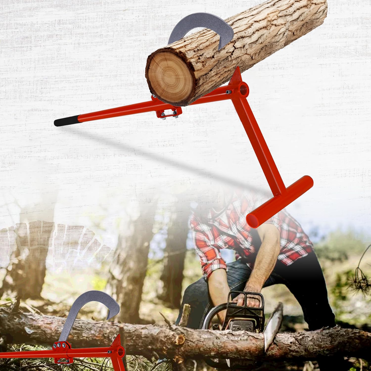 Amazon.com: FEBTECH Wood Log Lifter Timber Jack 48" - Carbon Steel ...