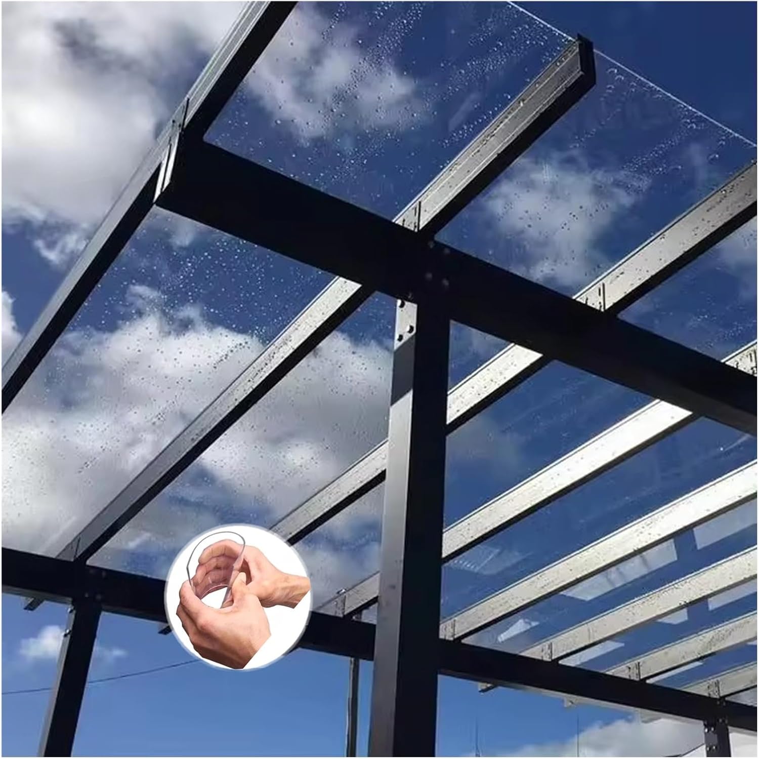 Amazon.com: YHKJLYH Polycarbonate Sheet Plastic Roof Panels UV ...