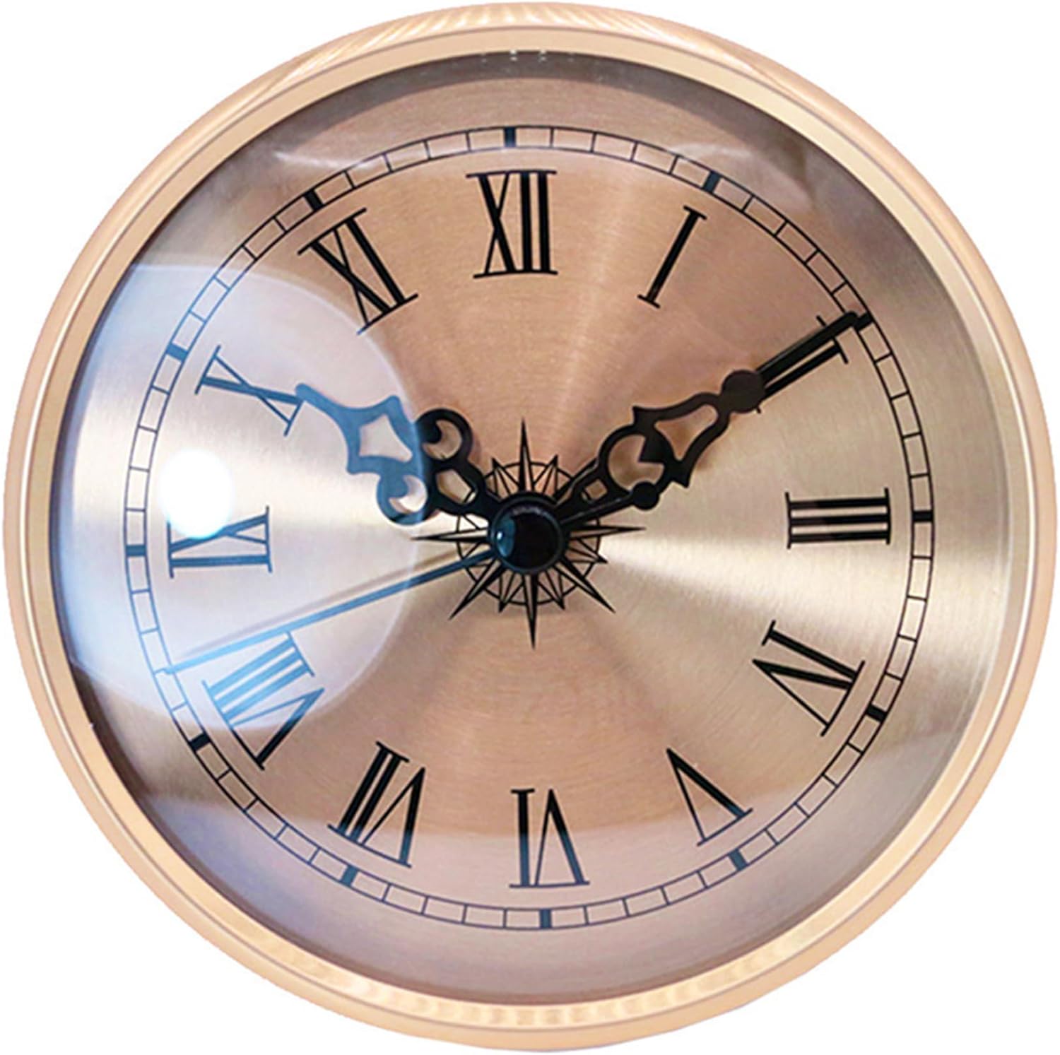 Amazon.com: CAKEEYUM Gold Wall Clock Insert, 4.25 Inch Roman Numeral ...