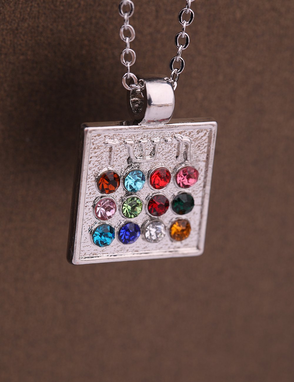 Buy My Shape 12 Tribes of Israel Ephod Breastplate Pendant Necklace ...