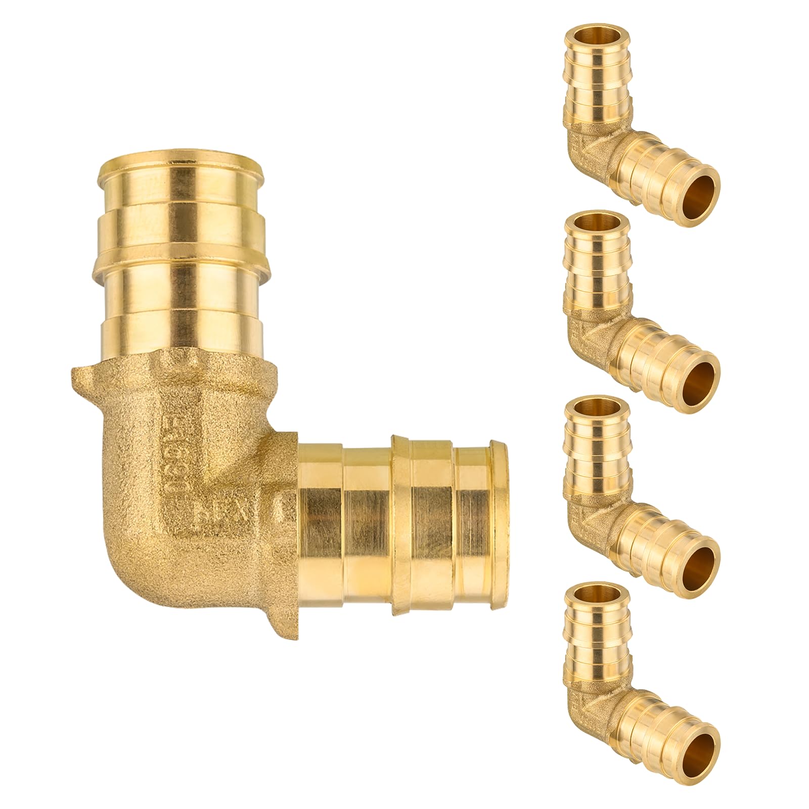 Amazon.com: HeSun 5-Pack Pex A Fitting, 3/4 Inch Pex-A Expansion Elbow ...