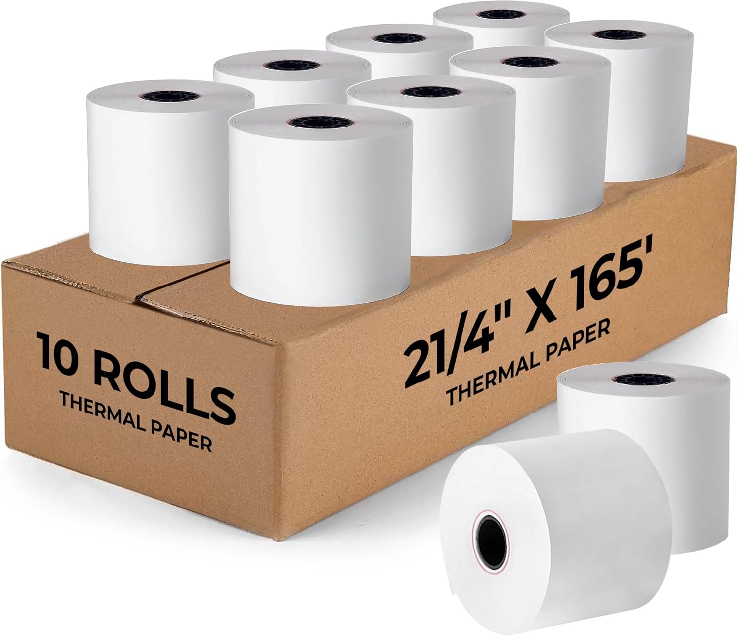 Amazon.com : 2 1/4 X 165 Thermal Paper Rolls 50-Pack for Square Pos ...
