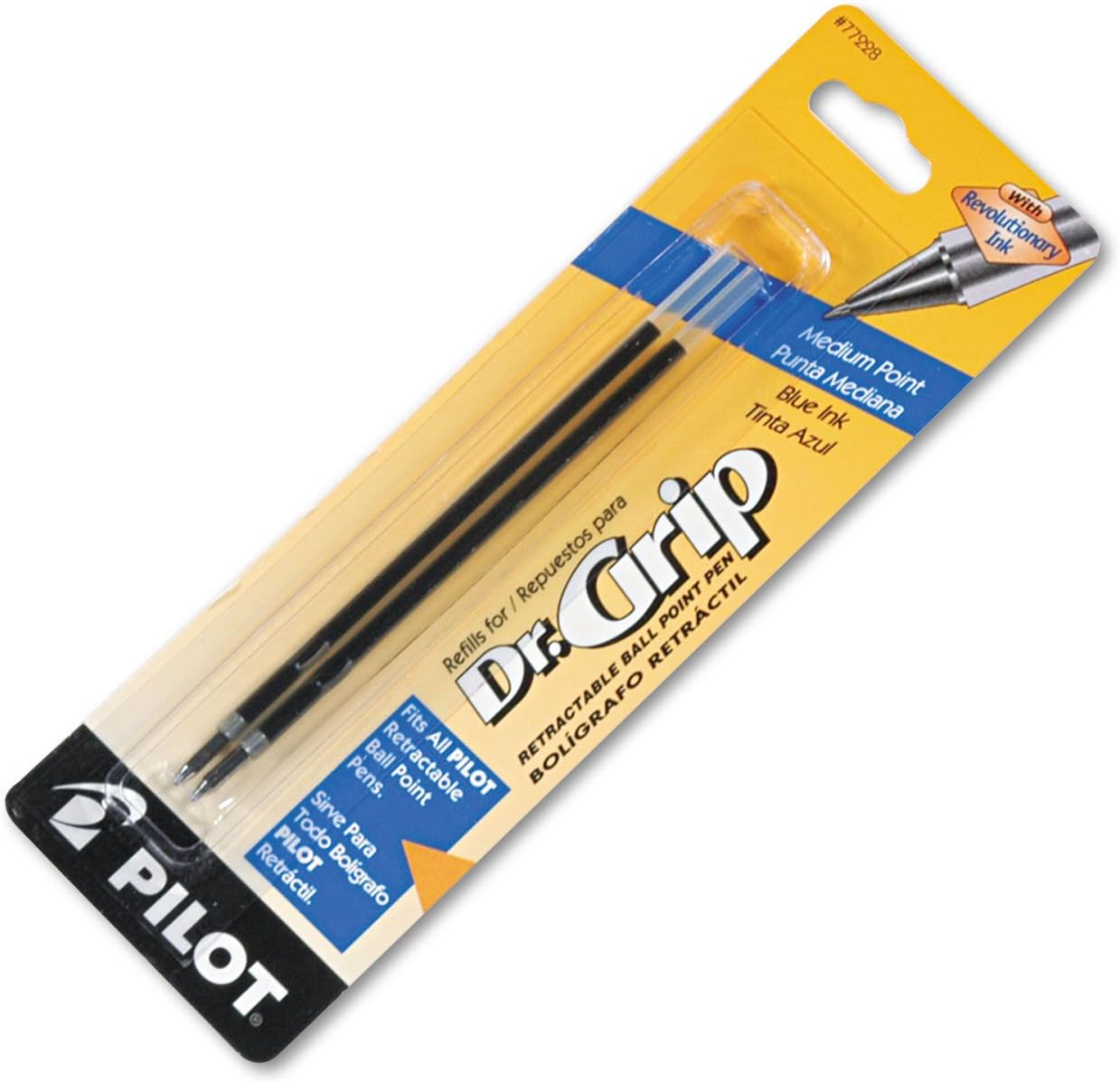 Pilot Dr. Grip Ballpoint Ink Refill, 2-Pack for Retractable Pens ...