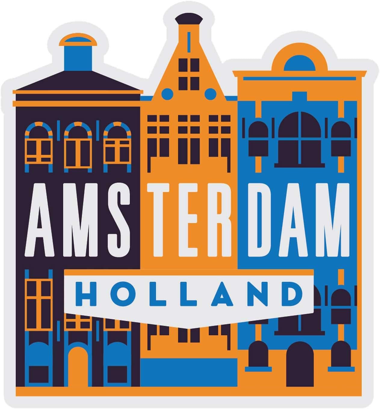 Amazon.com - Amsterdam Netherlands Vinyl Sticker Decal Travel 5"