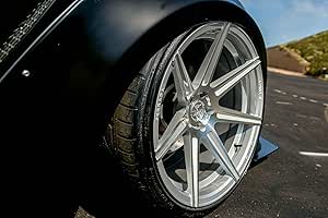 Amazon.com: Ferrada Wheels FR7 21x10.5 5x120 ET25 Machine Silver C.B ...