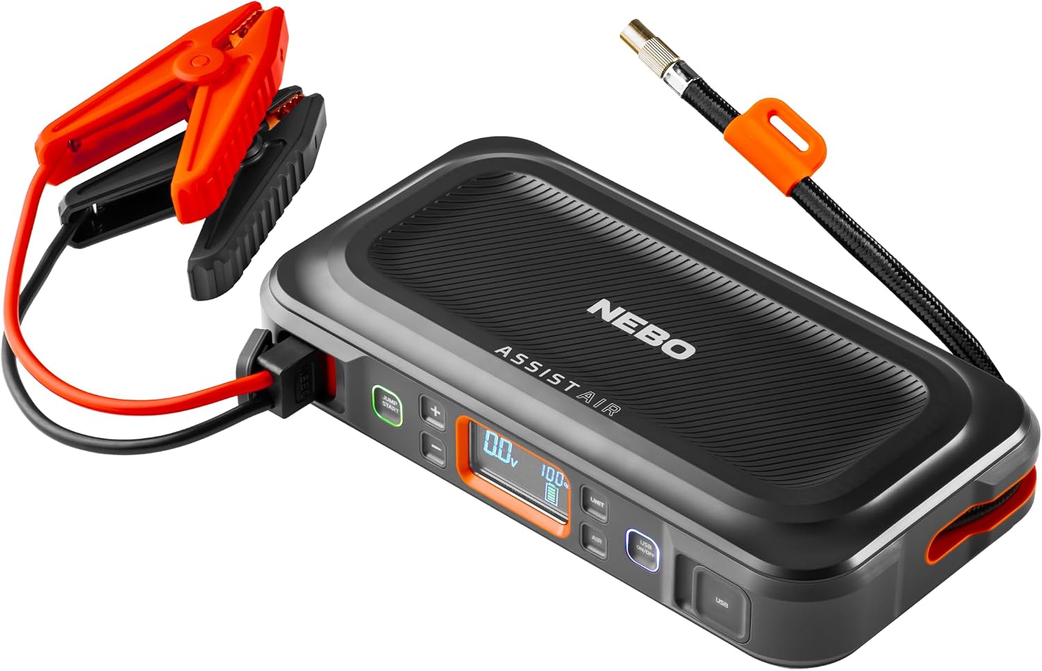 Nebo Assist Air Jump Starter & Air Compressor – 4-in-1 Portable Car ...