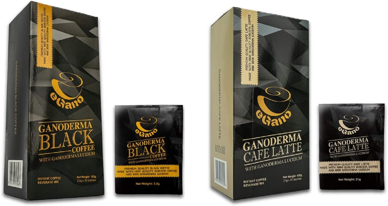 Amazon.com : Gano Excel GanoCafe Classic Instant Black Healthy Coffee ...