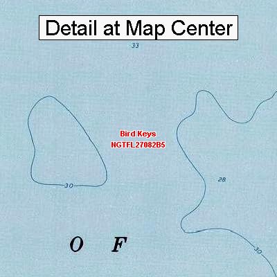 Amazon.com : USGS Topographic Quadrangle Map - Bird Keys, Florida ...