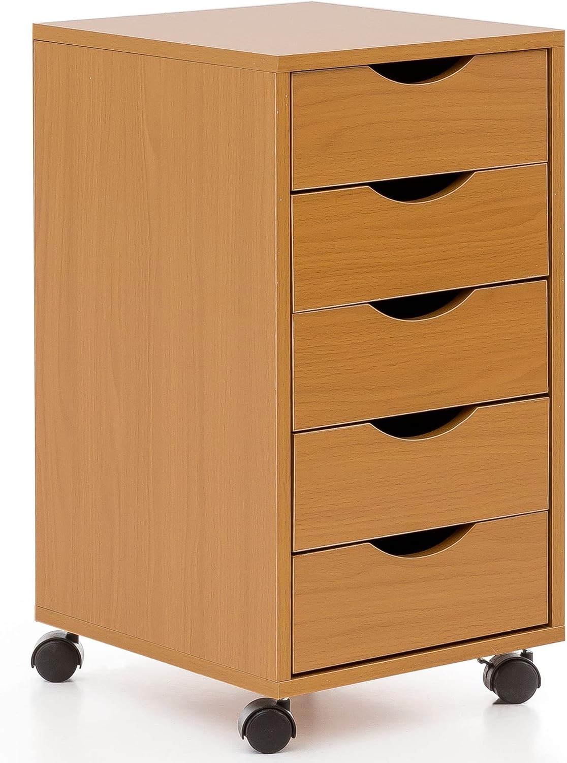 möbelando Rollcontainer WL5.924 33x64x38cm Buche MDF-Holz ...