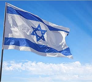 Amazon.com : I Stand with Israel Flag, Israel Flag Embroidered Israeli ...