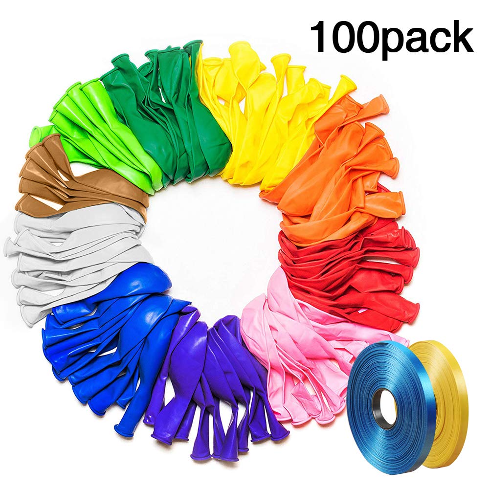 100 Pack Assorted Color Ballo...B0836KZRP7 | Encarguelo.com