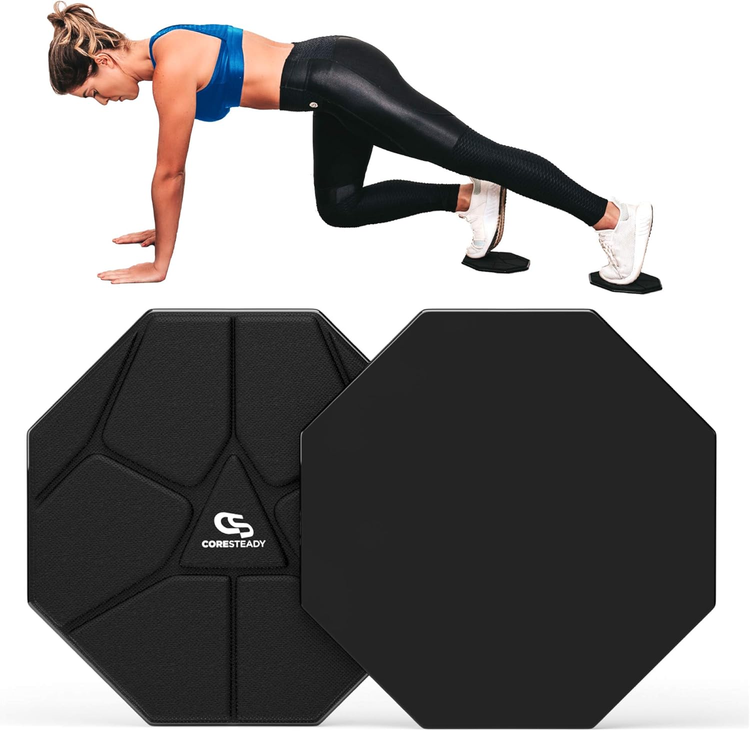 Coresteady Core Sliders – [Pack of 2] Dual-Side Exercising Gliders with ...