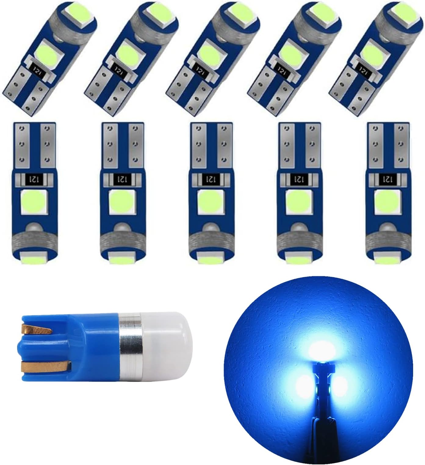 Amazon.com: WLJH Super Bright Ice Blue Instrument Panel Gauge Cluster ...