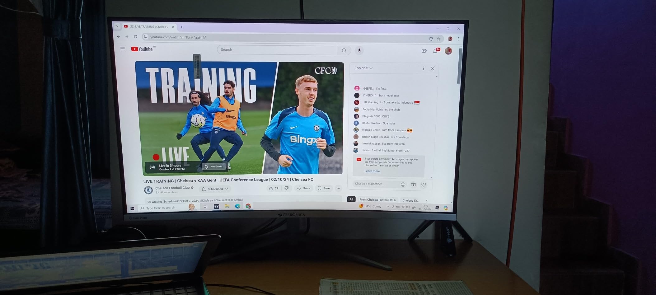 ZEBRONICS AC32FHD LED, Gaming Monitor, 32 inch (81.28cm), 300 nits ...