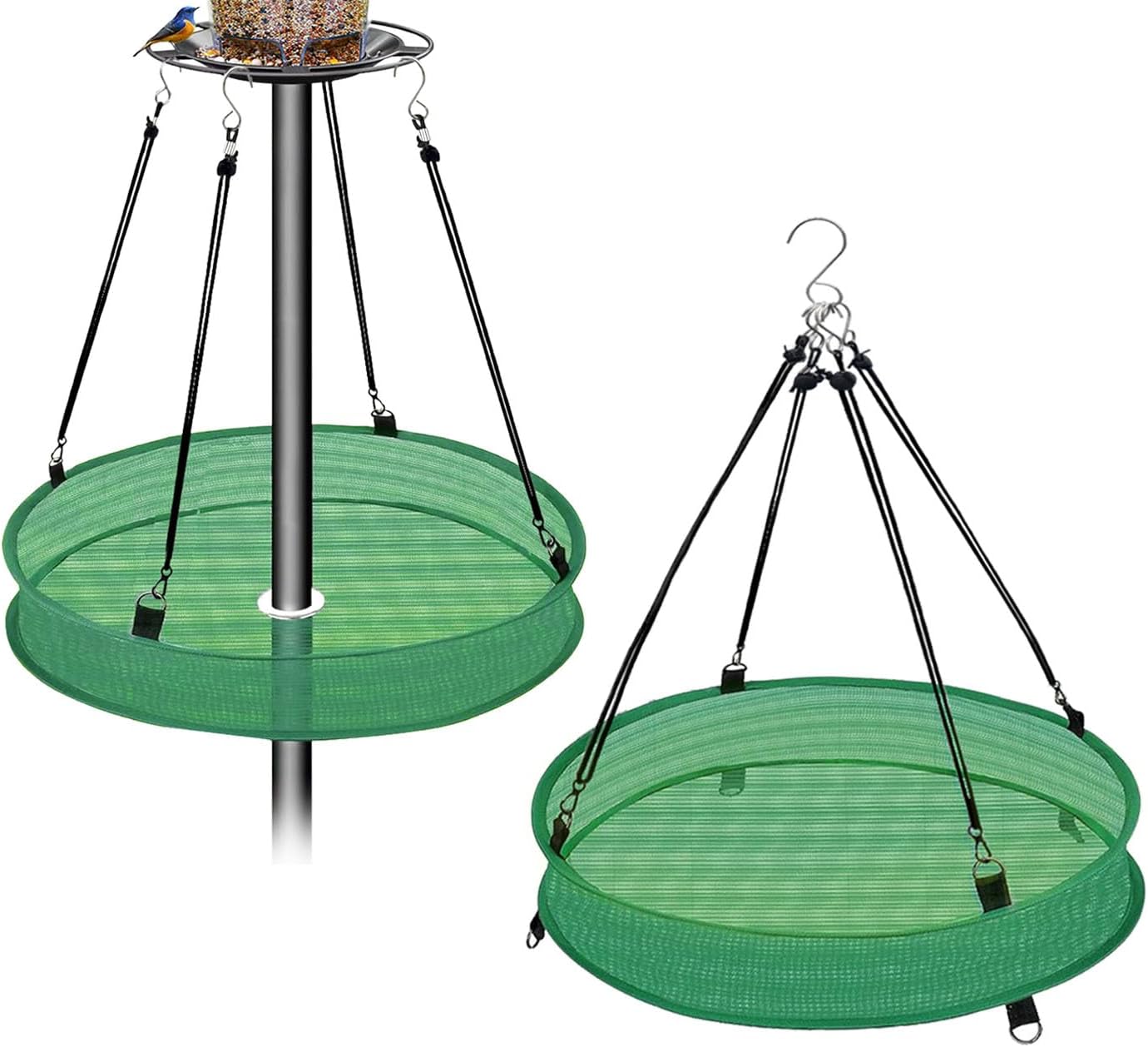 Amazon.com : 2Pcs Bird Seed Catcher Tray for Hanging Bird Feeder ...