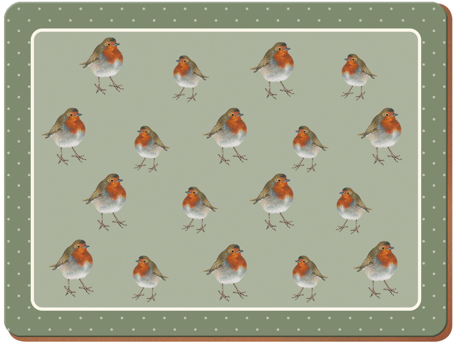 Creative Tops 6-Piece Set of Into The Wild Robin Placemats, 30 x 22.8 ...