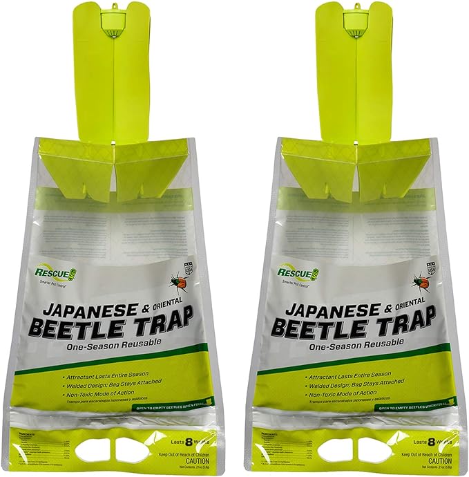 Amazon.com : RESCUE! Japanese Beetle Trap – Reusable Bag - 2 Traps ...