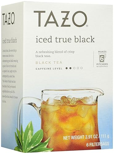 Amazon.com : Tazo Iced Black Tea - 6 Tea Bags : Bottled Iced Tea Drinks ...