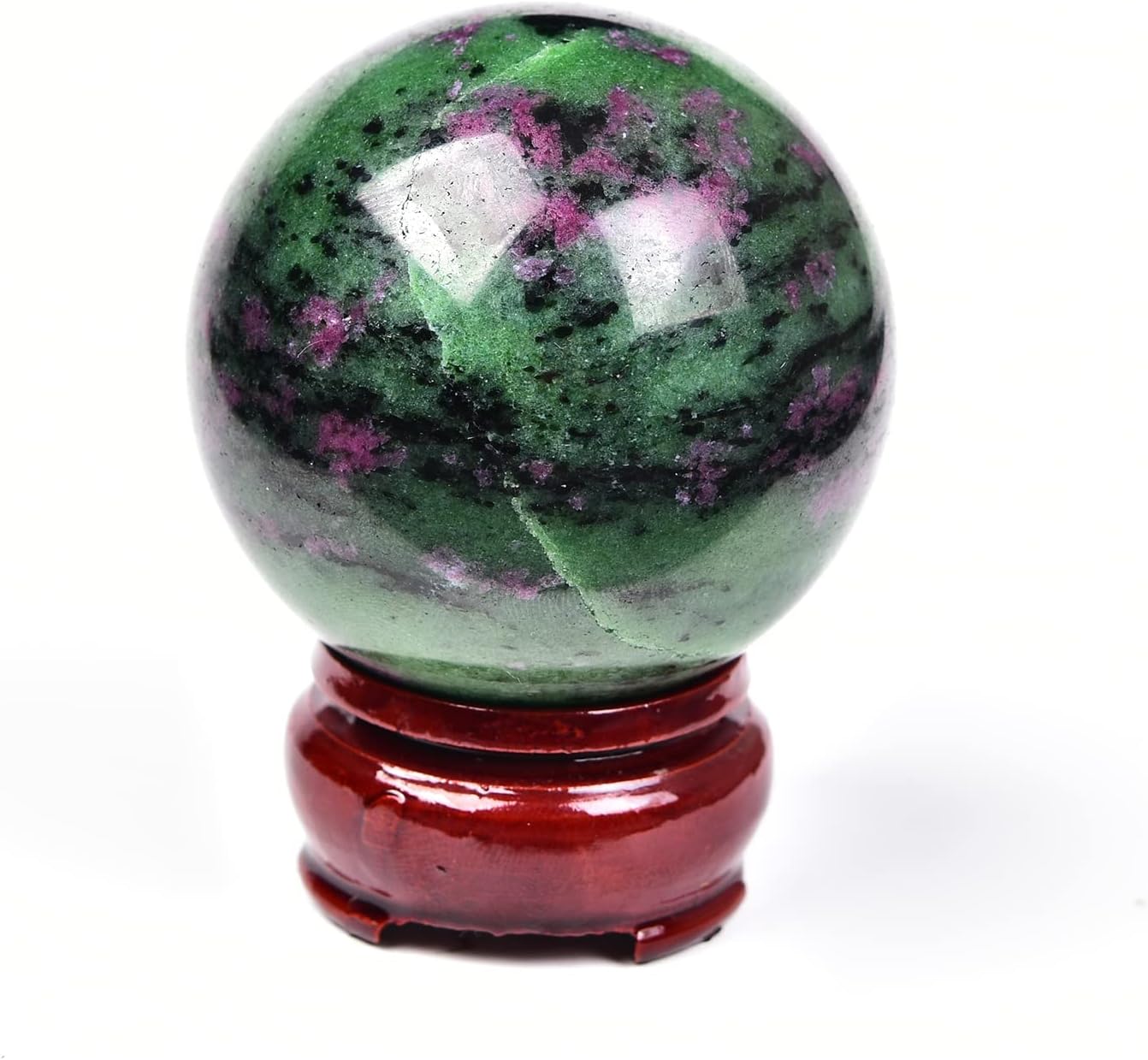 Amazon.com: JIC Gem Small Red&Green Treasure Crystal Sphere Ball ...