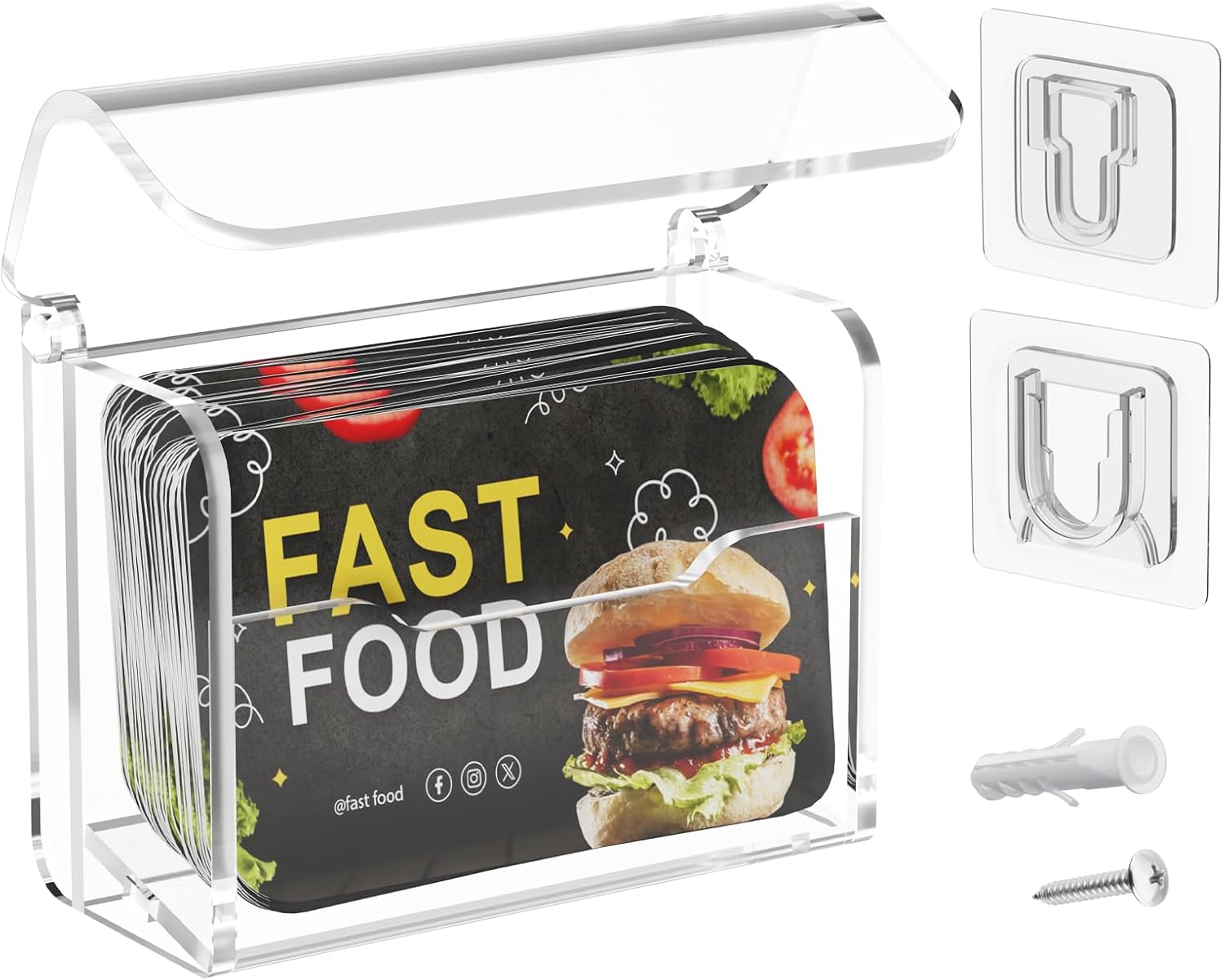 Amazon.com: Homakover Outdoor Business Card Holder, Waterproof Acrylic ...