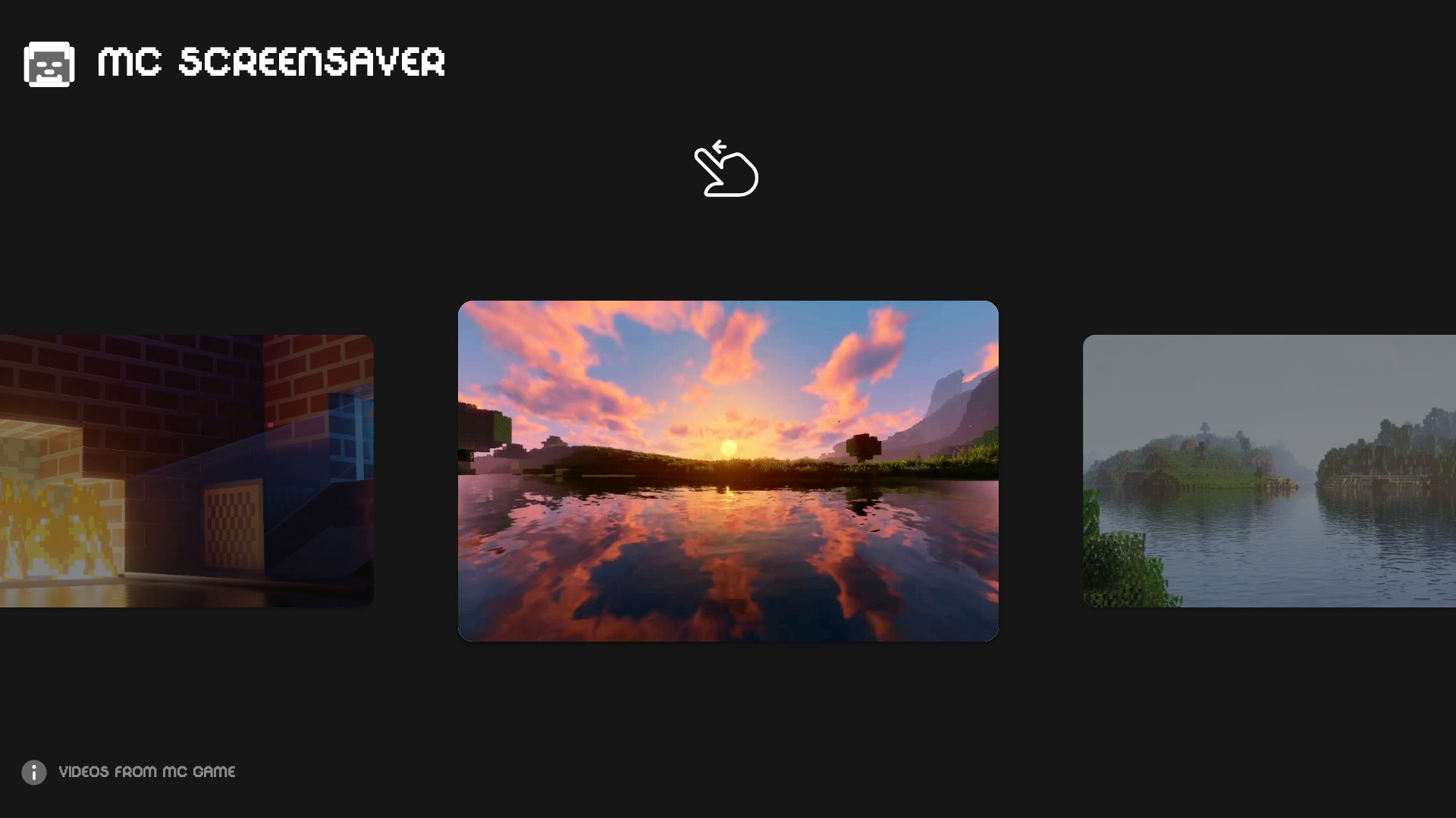 Screensaver 3D Block Craft | MC Block Craft Screensaver. Pixelart 8Bit ...