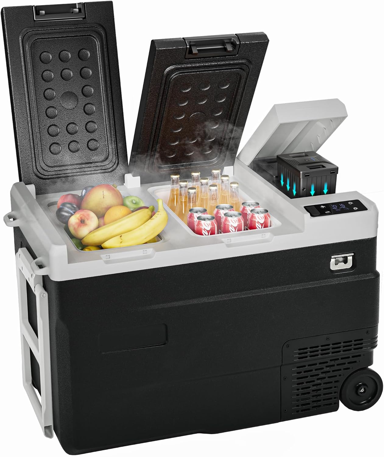 Amazon.com: EUHOMY 12 Volt Refrigerator, 48QT Usable Dual Battery Car ...