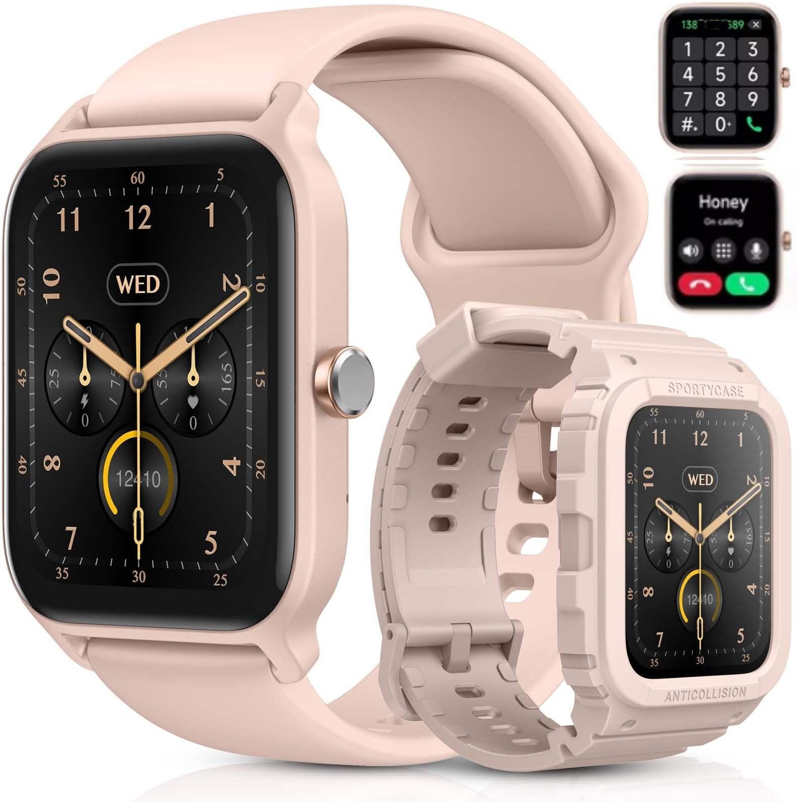 HONGHCL Smartwatch Mujer con Alexa, Reloj Inteligente de Llamada ...