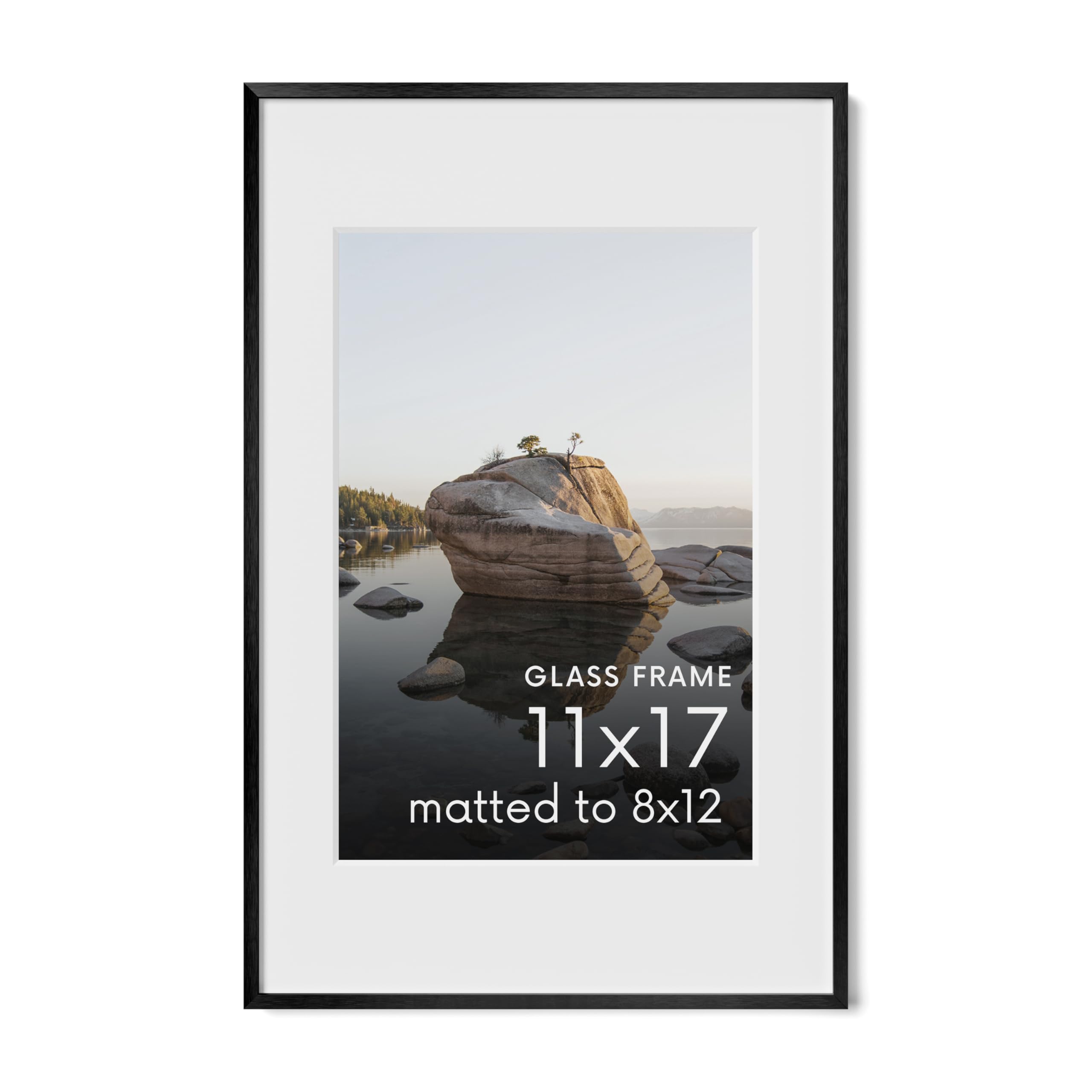 Amazon.com - HAUS AND HUES 11x17 Picture Frame with Real Glass & Black ...