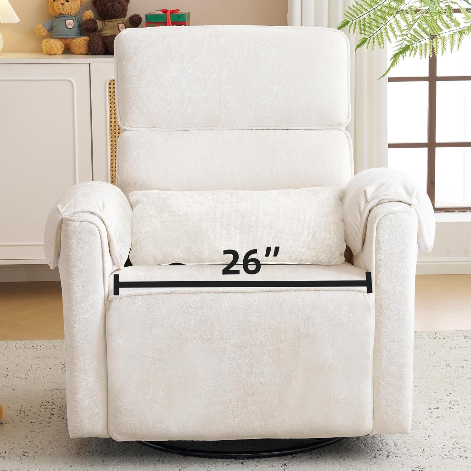 Amazon.com: Rhevoy Oversized Power Recliner Chair, 26" Extra Wide ...