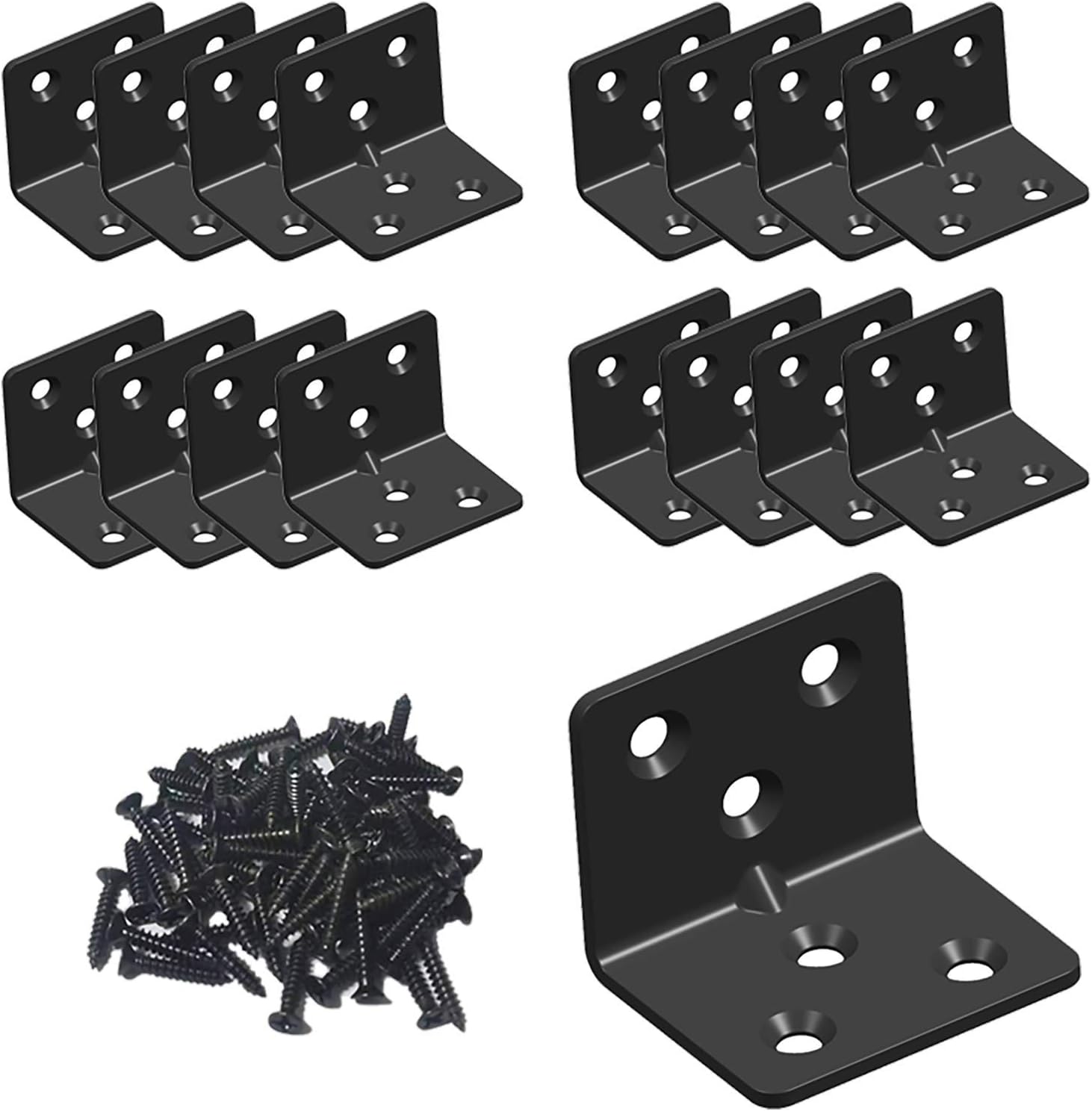 Amazon.com: 64 PCS Stainless Steel Corner Brace, 38MM X 30MM X 30MM ...