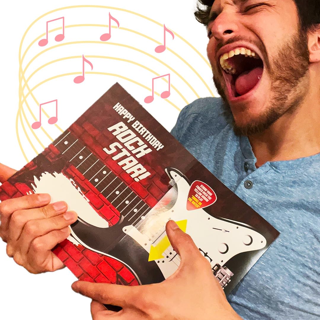 Snapklik.com : Interactive Music Birthday Card Electric Guitar ...