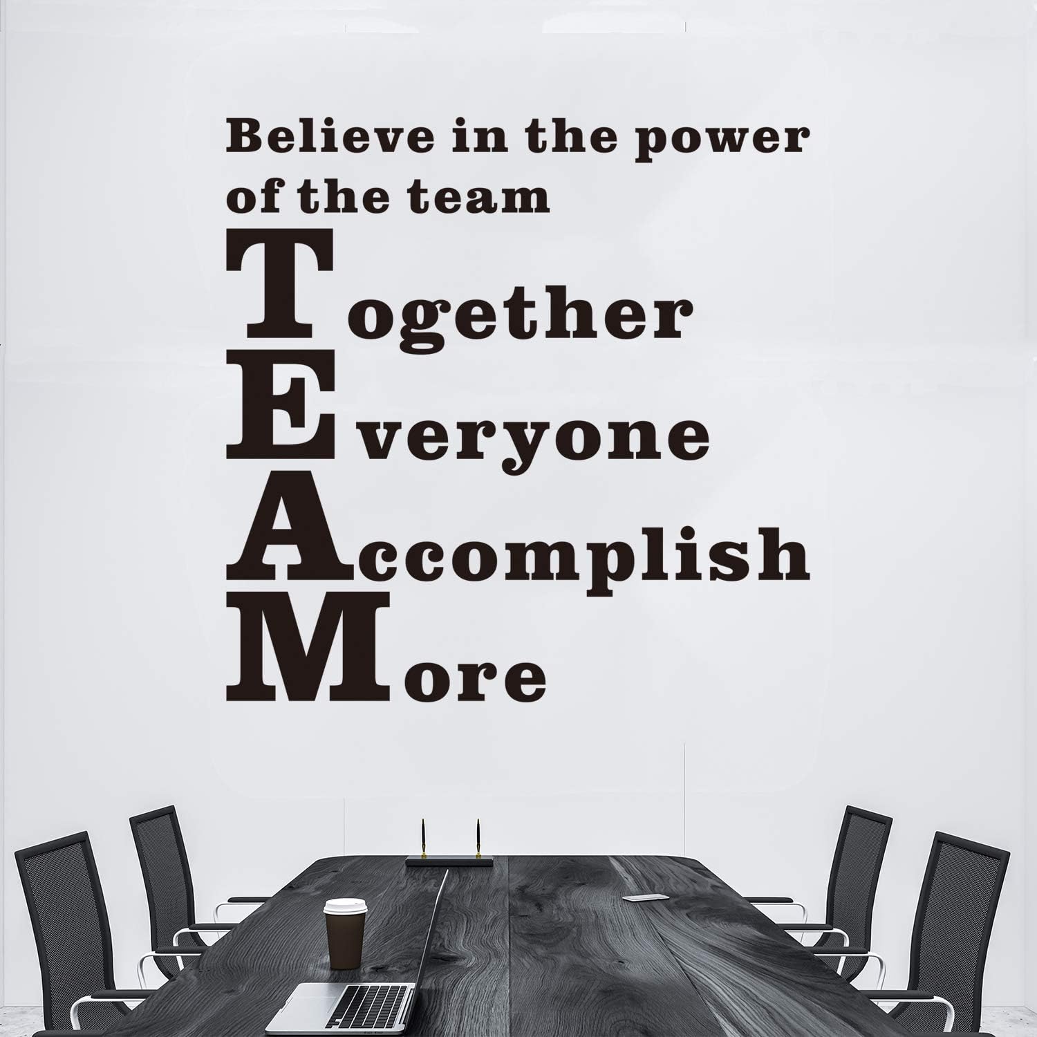 Amazon.com: VODOE Team Quotes Wall Decals, Inspirational Wall Decals ...