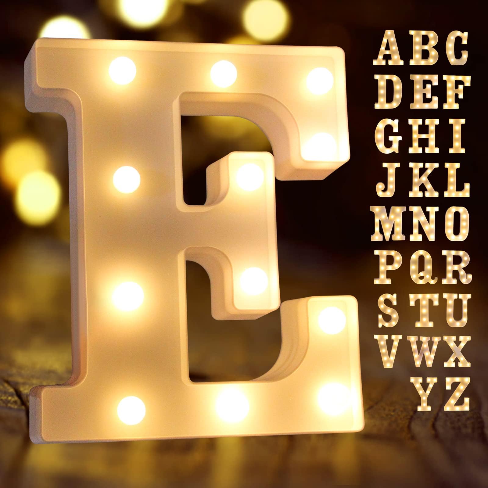 Amazon.com: TEHIBIEN LED Light Up Marquee Letters, Battery Powered ...