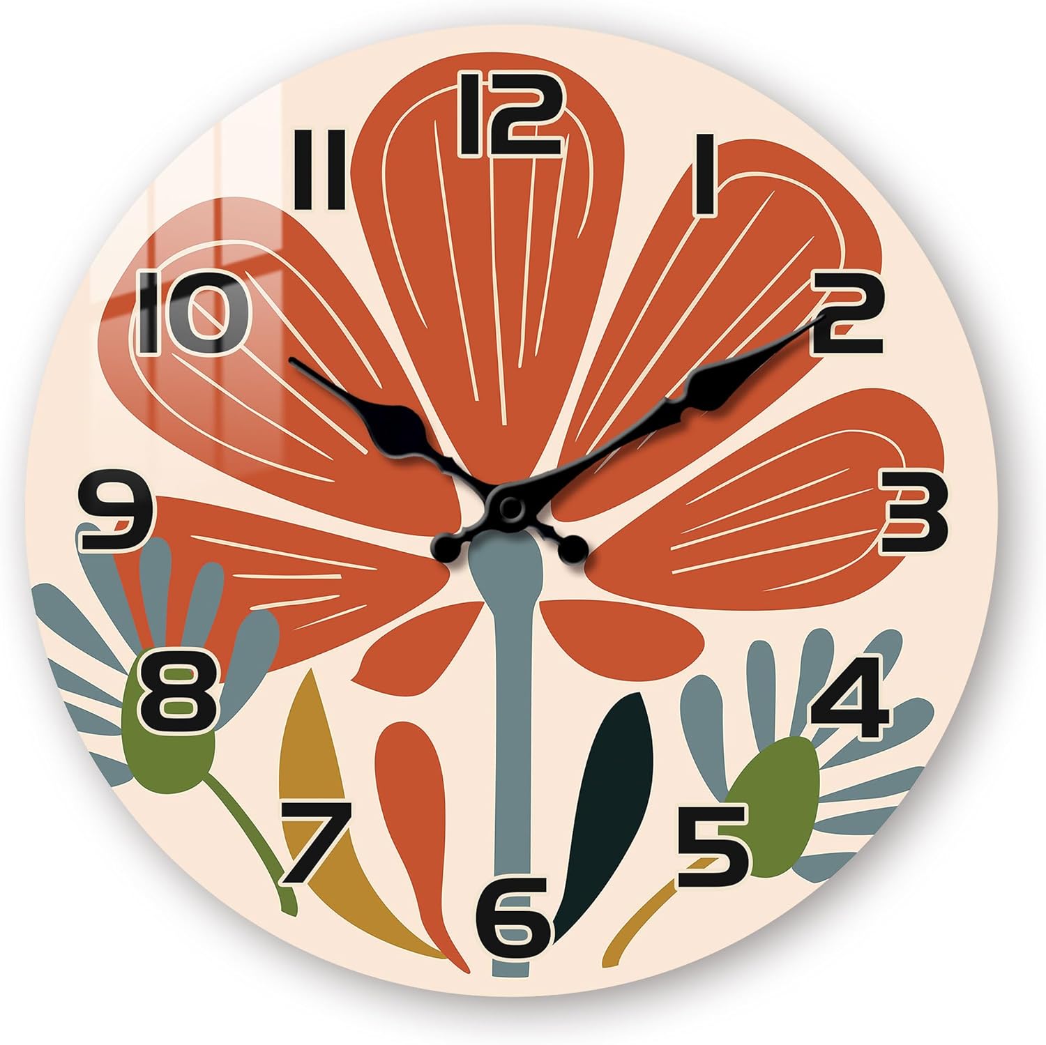 Amazon.com: Tomopetime Farmhouse Kitchen Clock 10 Inch - Home Wall ...