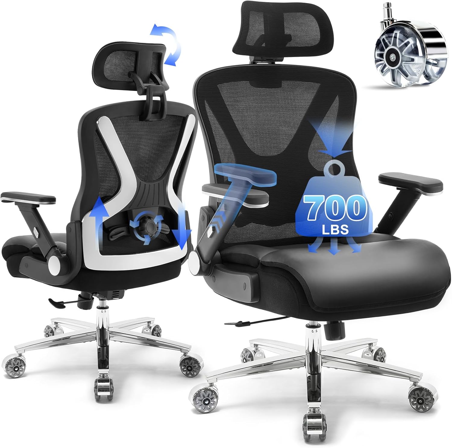 Amazon.com: Estevo Ergonomic Office Chair,Upgrade Big and Tall Office ...