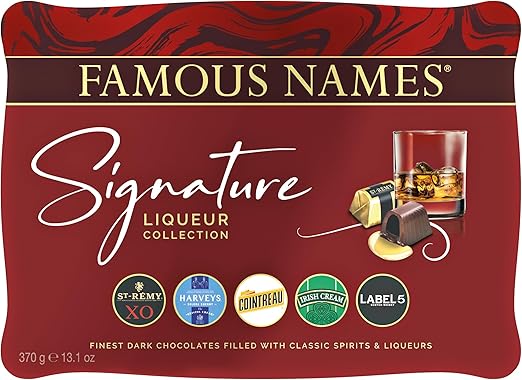 Famous Names Signature Collection Gift Tin 370g - Rich Dark Chocolate ...