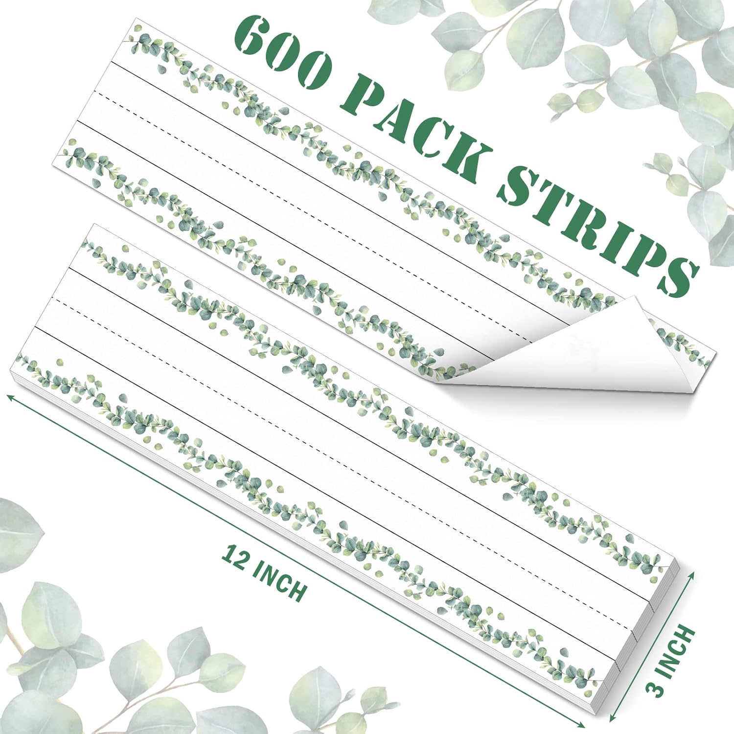 Kosiz 600 hojas de tiras de oraciones para profesores, tiras de ...