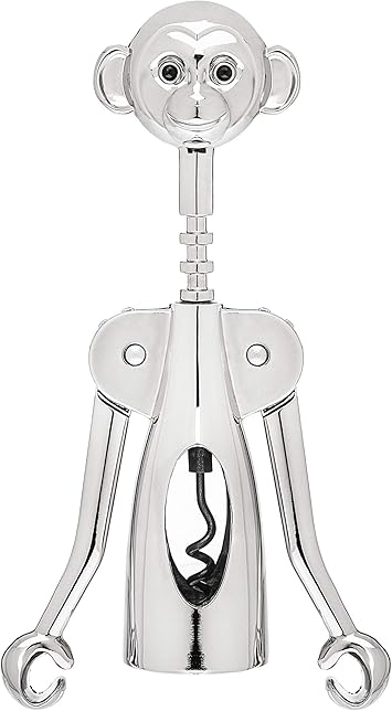 Amazon.com: Godinger Monkey Head Corkscrew Wine Cork Bottles Opener and ...
