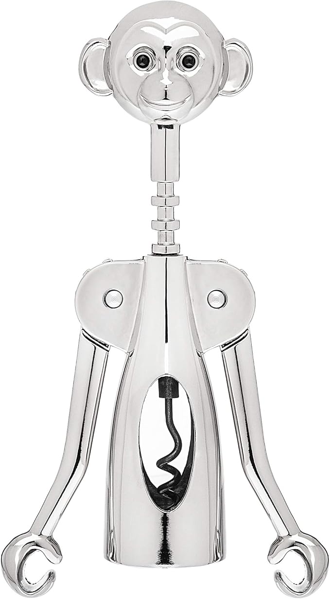 Amazon.com: Godinger Monkey Head Corkscrew Wine Cork Bottles Opener and ...