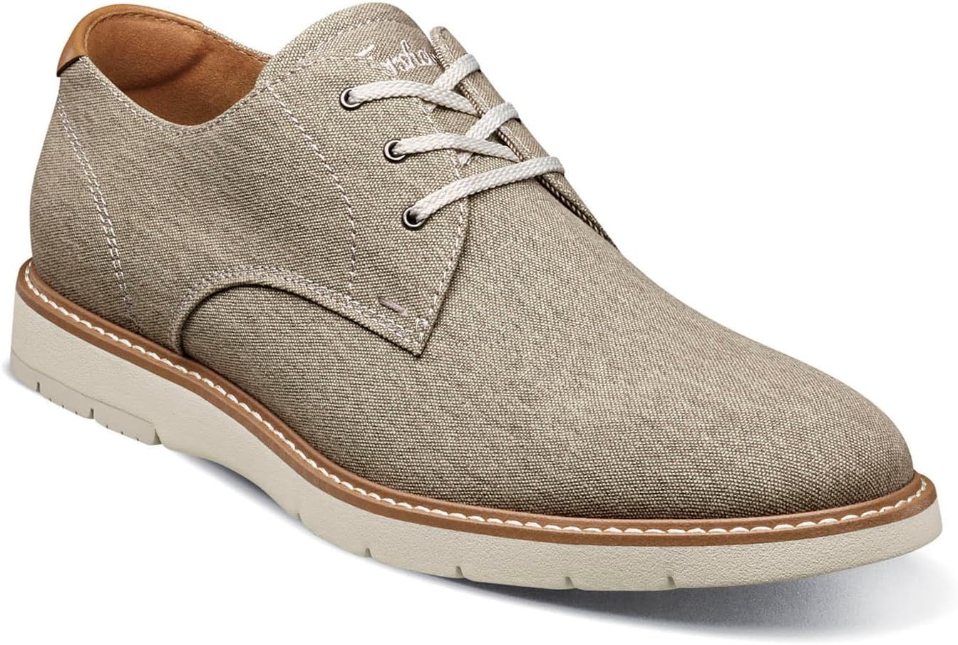 Amazon.com | Florsheim Vibe Canvas Plain Toe Oxford - Shoes for Men ...